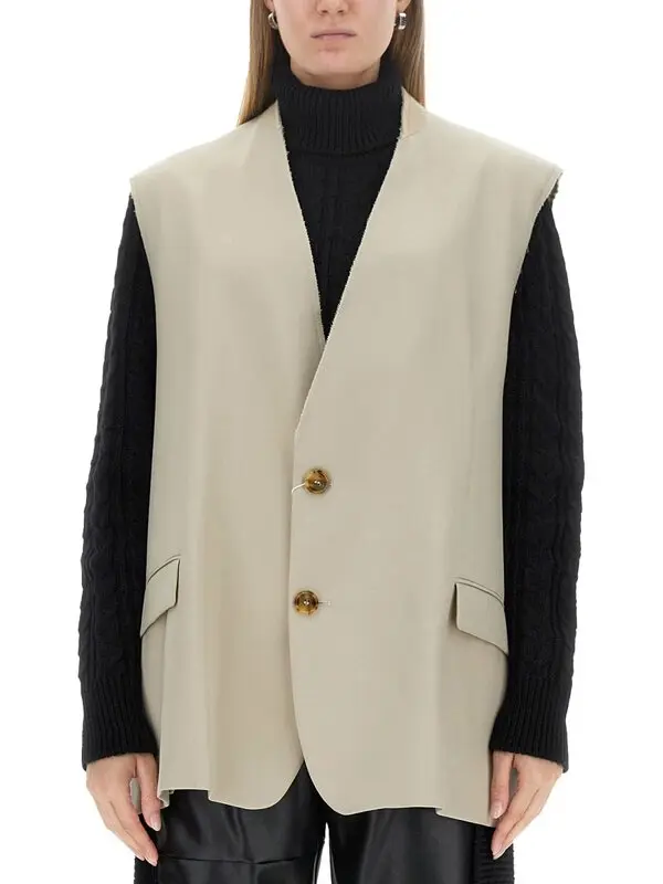 MAISON MARGIELA Single-breasted Vest - Beige