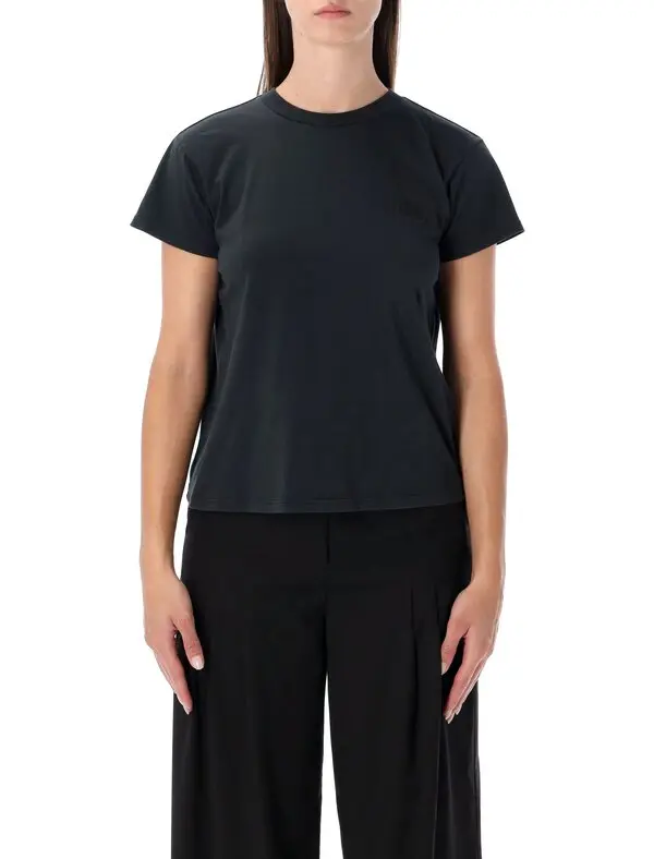 MAISON MARGIELA Cotton Jersey T-shirt With Satin Panel - Black