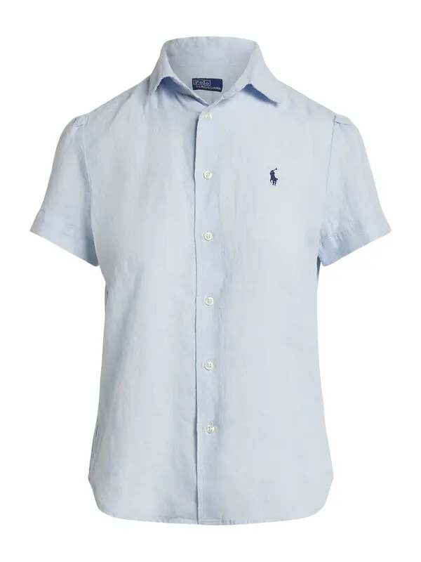 Ralph Lauren Striped Linen Shirt - Navy