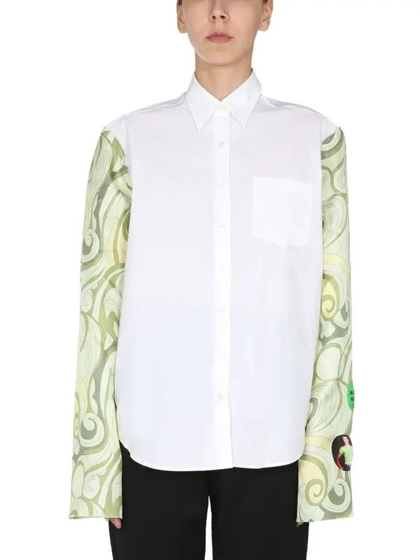 Raf Simons Classic Collar Long Sleeve Shirt - Yellow