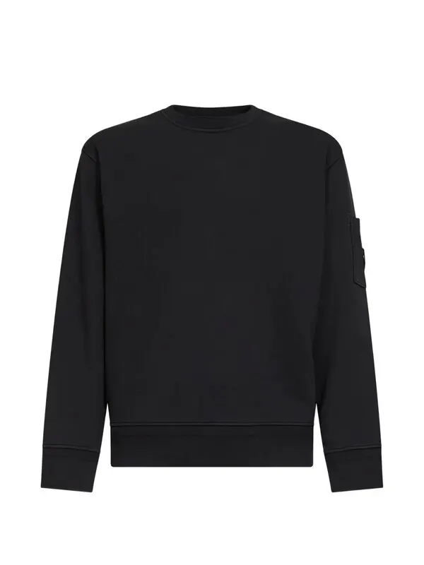 C.P. COMPANY Long Sleeve Pocket Detail Sweatshirt - Black