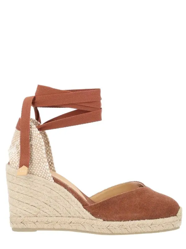 CastaÑer Espadrille Wedge Sandals With Ankle Tie