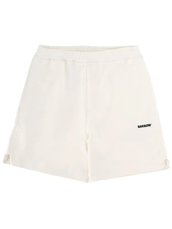 BARROW Cotton Mini Shorts - White