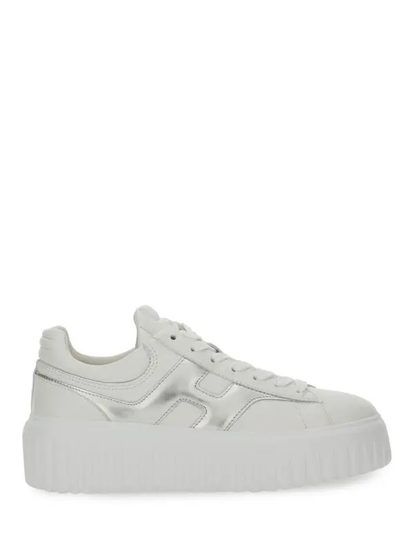 Hogan H-stripes Platform Sneakers - White