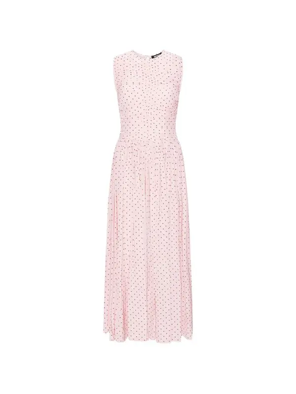 ROTATE BY BIRGER CHRISTENSEN Sleeveless Ruched Mini Dress - Rosa