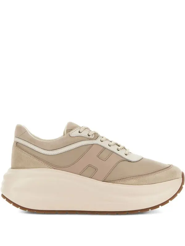 Hogan H696 Chunky Runner Sneakers - Beige