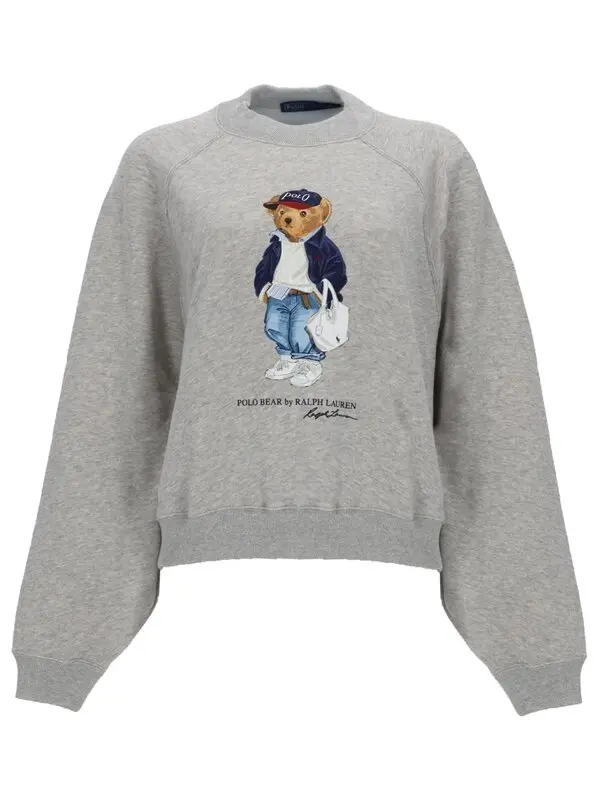 Polo Ralph Lauren Crewneck Sweatshirt With Graphic Print - Grey