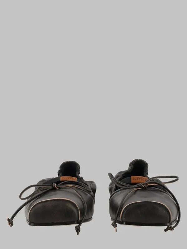 MAISON MARGIELA Lace-up Ballet Flats - Black