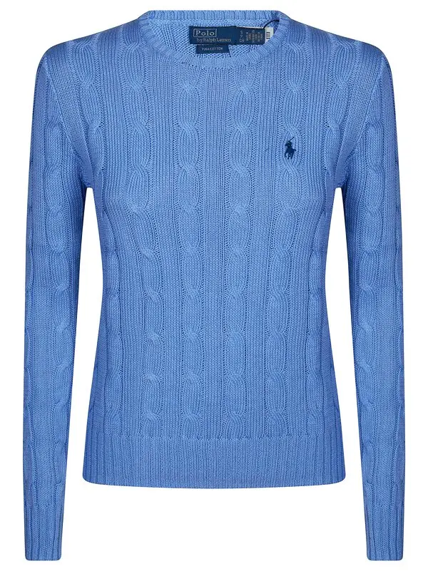 Polo Ralph Lauren Twist Knit Crewneck Sweater For - Azzurro