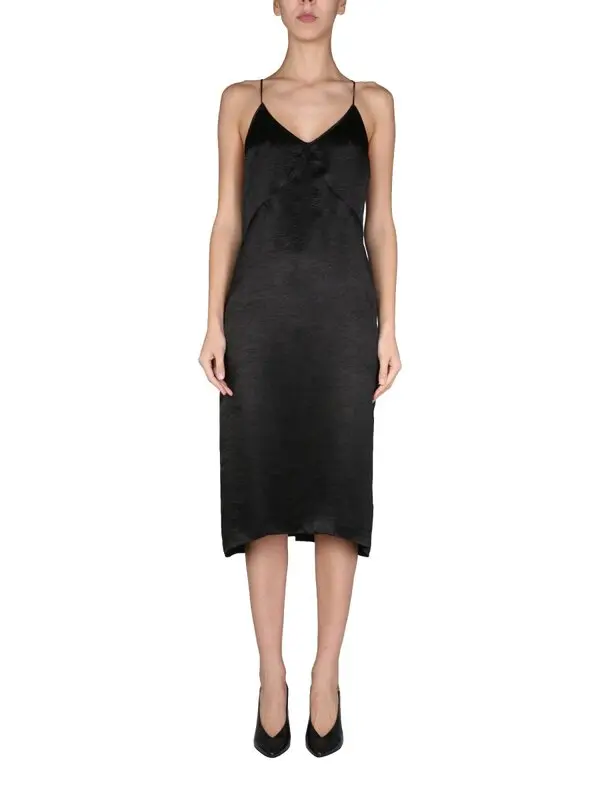 Dsquared2 Satin-finish Camisole Dress - Black