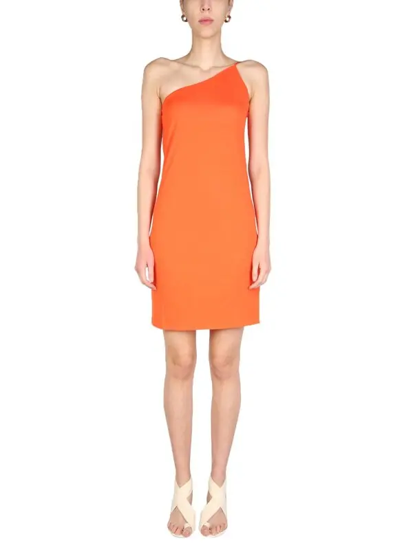 Dsquared2 One-shoulder Mini Dress - Orange