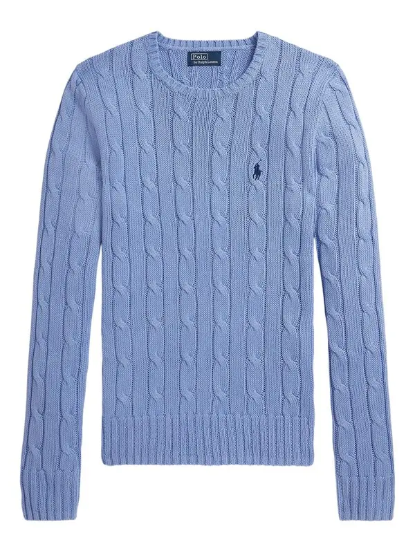 Polo Ralph Lauren Slim Fit Crew Neck Long Sleeve Sweater - Blue