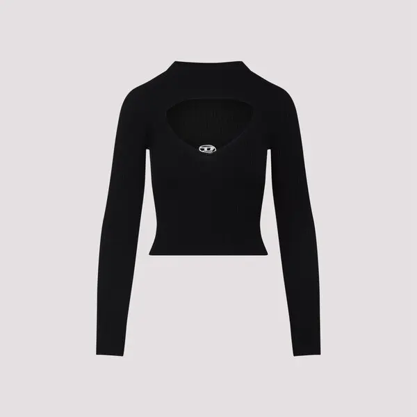 DIESEL® Ribbed Cutout Long Sleeve Top