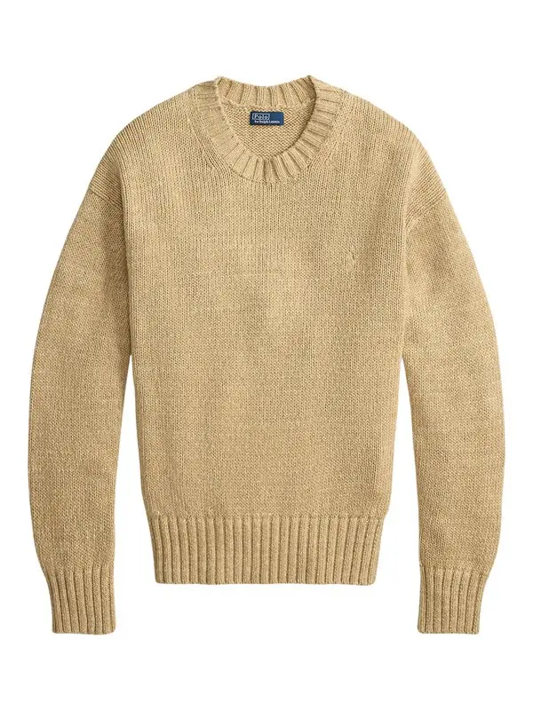 Ralph Lauren 100% Cotton Crew Neck Sweater - Brown