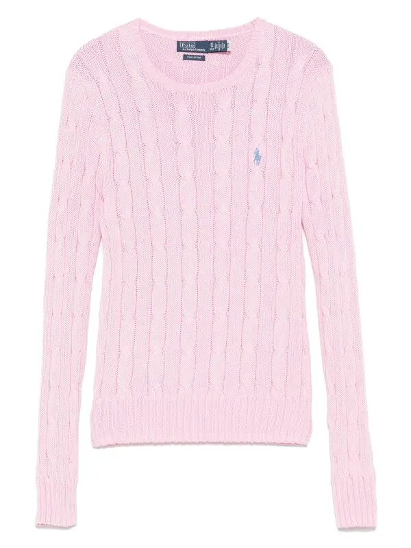 Polo Ralph Lauren Classic Cotton Cable Knit Sweater - Pink