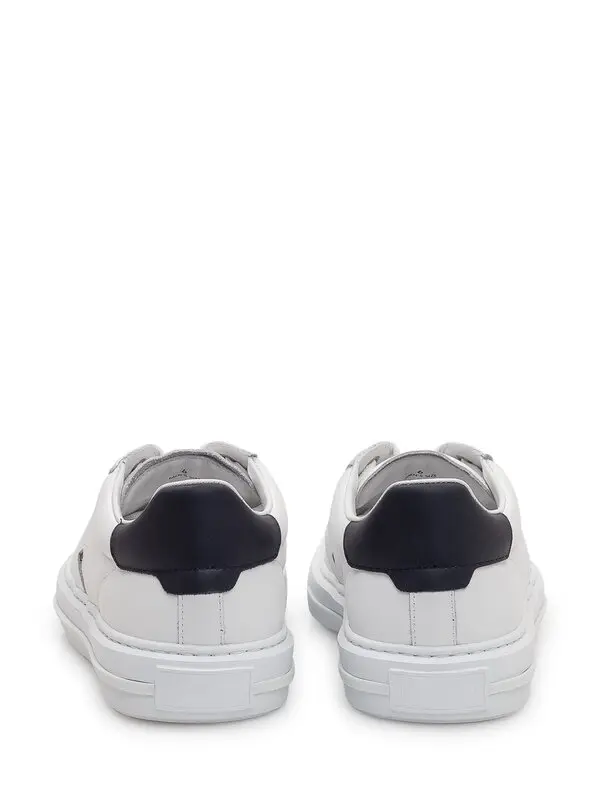 Hogan Sophisticated Leather Sneakers - Bianco/blu