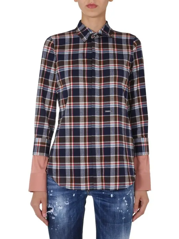 Dsquared2 Plaid Button-up Shirt