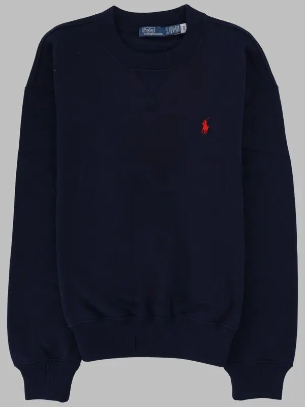 Polo Ralph Lauren Embroidered Logo Crewneck Sweatshirt - Blue