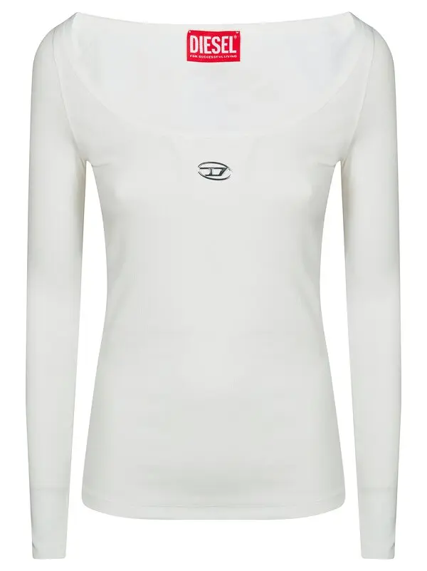 DIESEL® Chic T-shirt With Madonna Neckline