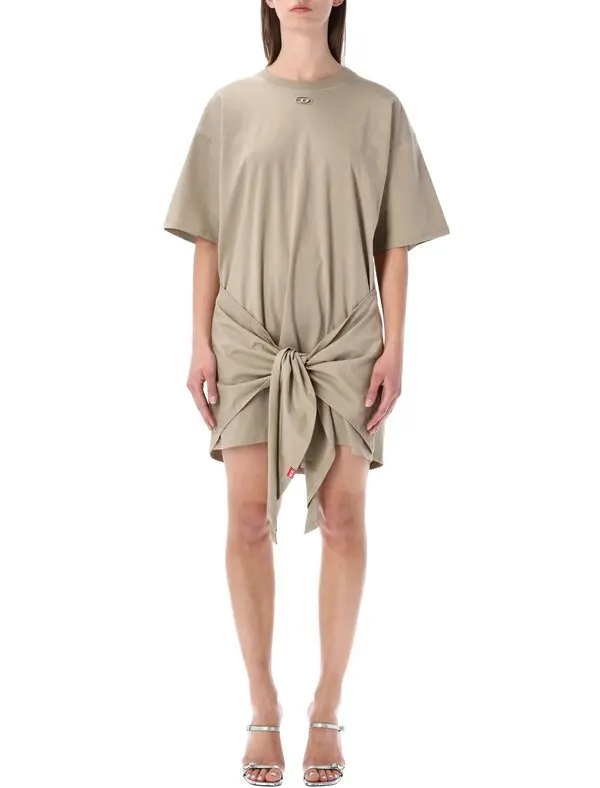 DIESEL® D-eivor Mini Dress A Contemporary Take On Casual Femininity - Beige