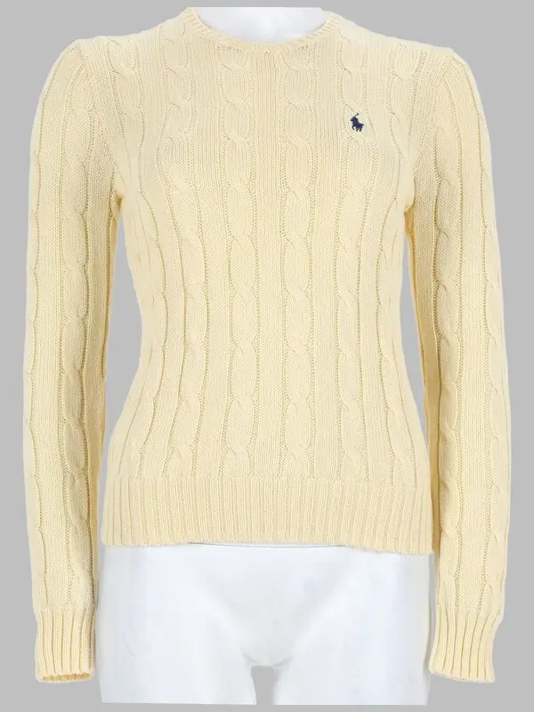 Polo Ralph Lauren Cable Knit Crewneck Sweater - Yellow