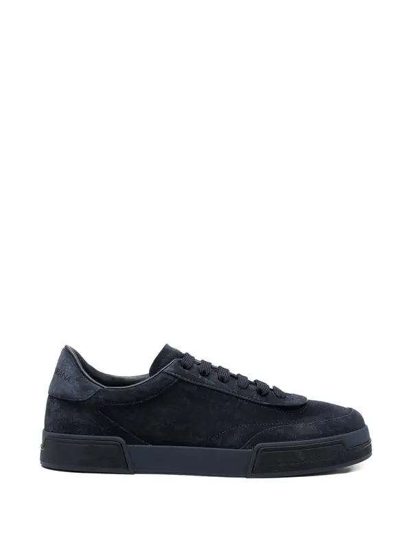 Dolce & Gabbana Premium Leather Lace-up Sneakers - Blue