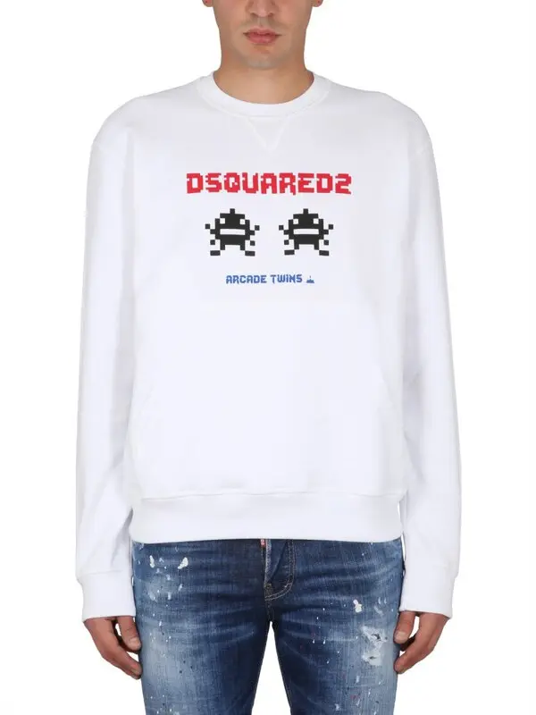 Dsquared2 Crewneck Sweatshirt With Graphic Print