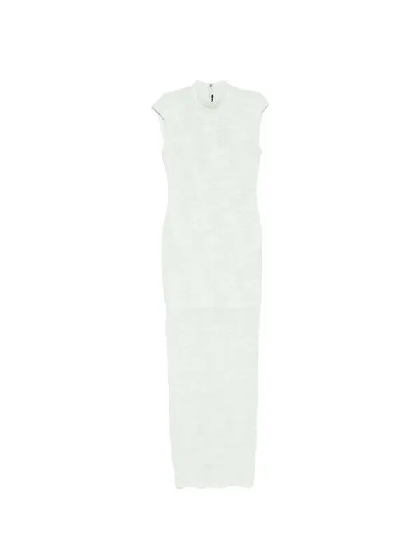 ROTATE BY BIRGER CHRISTENSEN High Neck Mini Dress With Back Slit - Verde