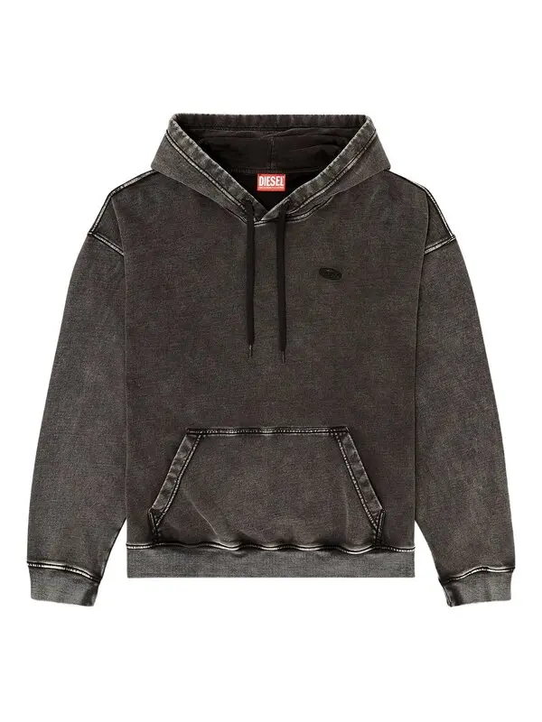 DIESEL® Boxy Hooded Sweatshirt For Ss26