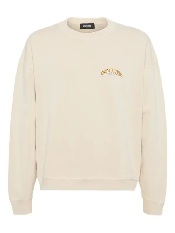 Dsquared2 Relax Fit Heritage Crewneck - White