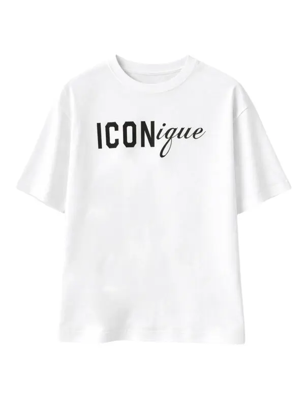 Dsquared2 Graphic Print Cotton T-shirt - White