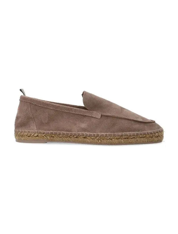 CastaÑer Suede Slip-on Espadrille Flats - Topo