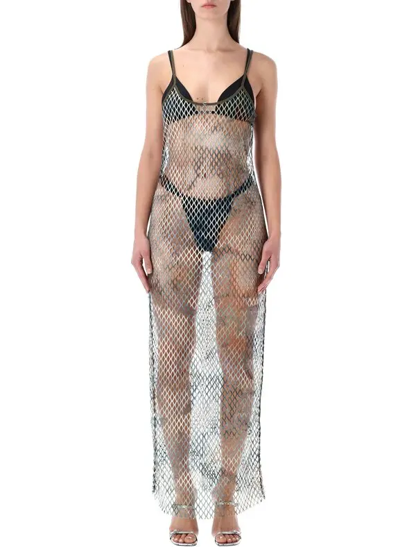 DIESEL® Maxi Mesh Dress - Multicolour