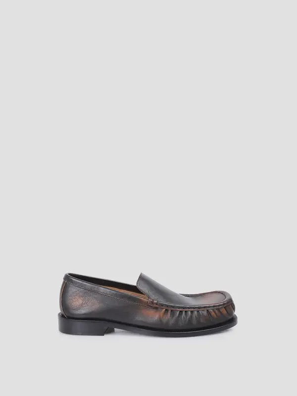 Dries Van Noten Calf Leather Loafers - Tan
