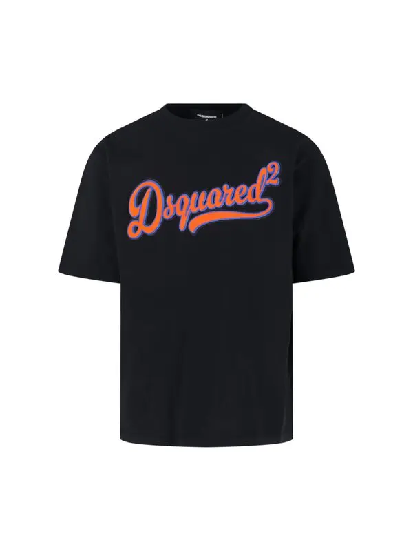 Dsquared2 Loose Fit Sponge Patch T-shirt - Black