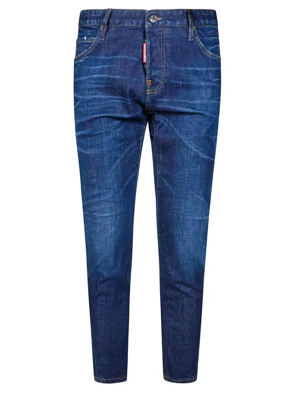 Dsquared2 Logo-patch Jeans - Blu