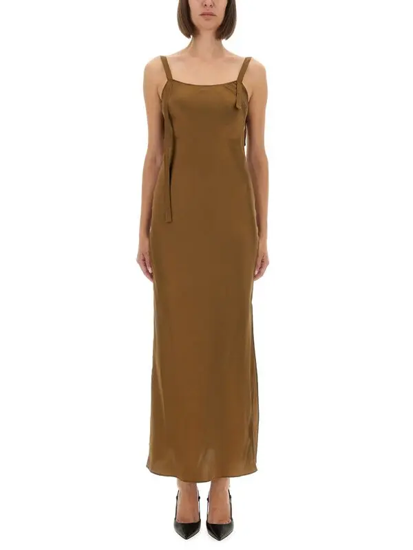 THE GARMENT Tie-strap Silk Maxi Dress