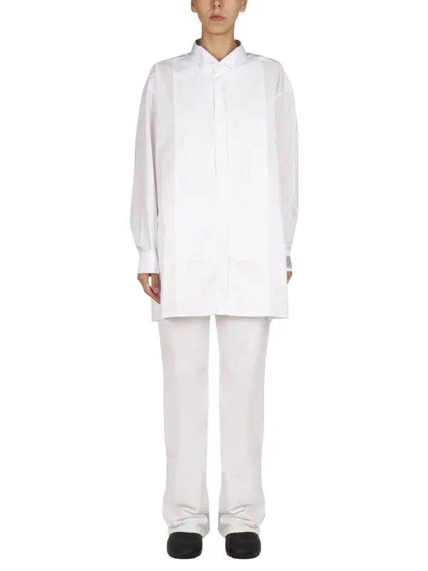 Raf Simons Logo Patch Button-up Shirt - White