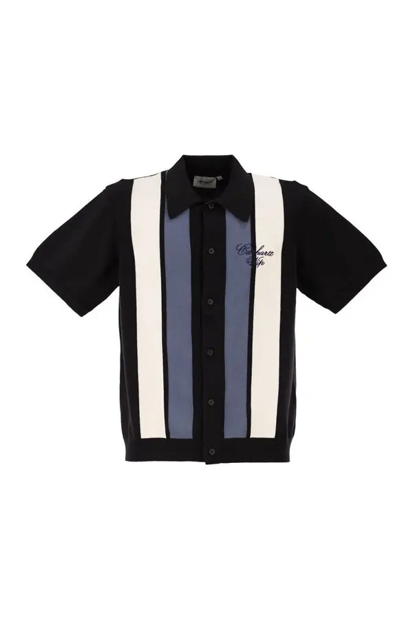 Carhartt Work In Progress Short Sleeve Mello Knit Shirt - Melloblack