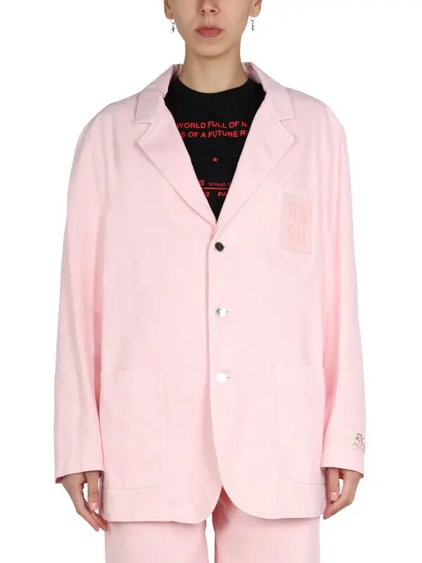 Raf Simons Logo Patch Denim Jacket