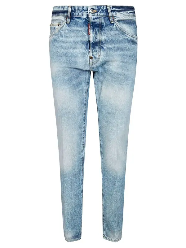 Dsquared2 Teddy Button Wash Trousers - Blu