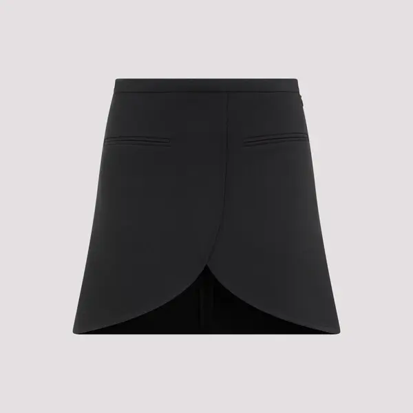 COURREGES Ellipse Twill Mini Skirt - Black