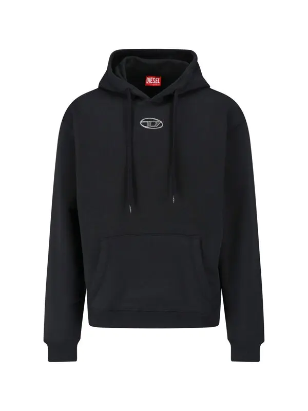 DIESEL® Regular Fit Hooded Sweatshirt With Logo