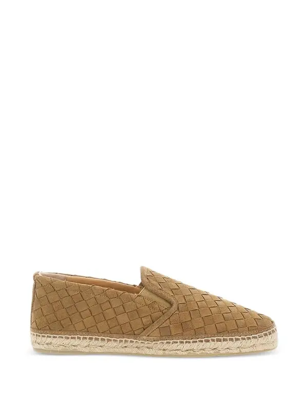 CastaÑer Hand-stitched Jute Sole Slip-on Espadrilles - Marrone