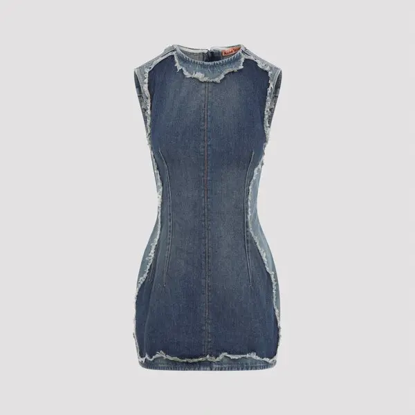 Acne Studios Denim Paneled Mini Dress