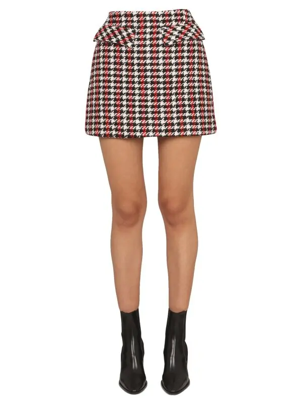 Baum Und Pferdgarten Houndstooth Mini Skirt - Multicolour