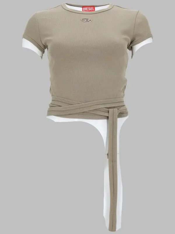 DIESEL® Slim Fit Ribbed T-shirt