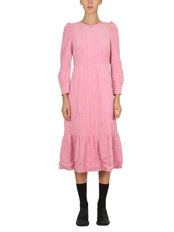 Baum Und Pferdgarten Midi Dress With Necklace Detail