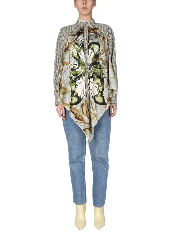 1/OFF PARIS Buttoned Butterfly Print Shirt