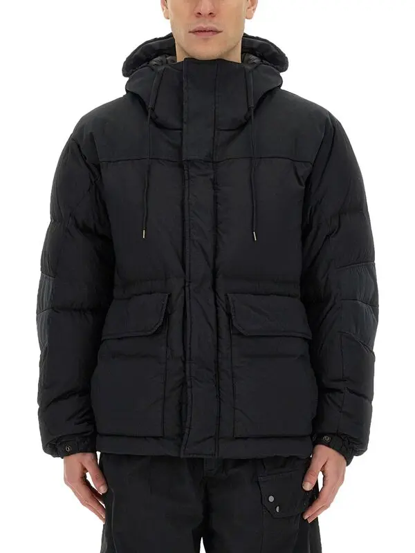 TEN C Tempest Combo Down Jacket - Black